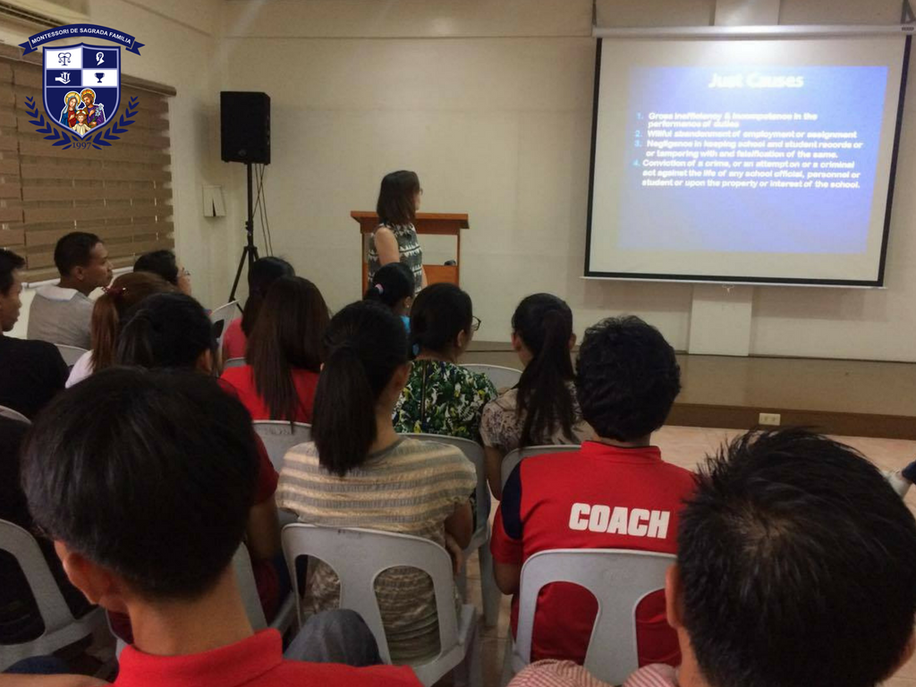 MDSF holds teachers' orientation | Montessori De Sagrada Familia