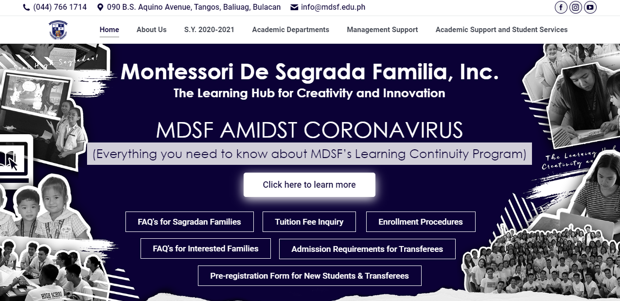 Technical Requirements | Montessori De Sagrada Familia, Inc.
